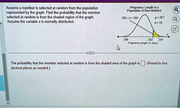 SOLVED: Assume a member is selected at random from the population ...