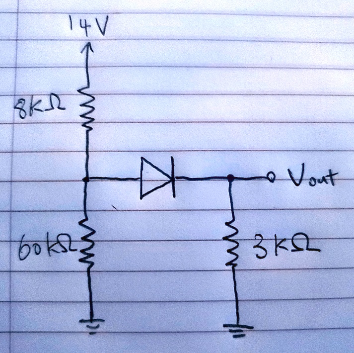 SOLVED: Determine the small signal resistance of the diode by assuming ...