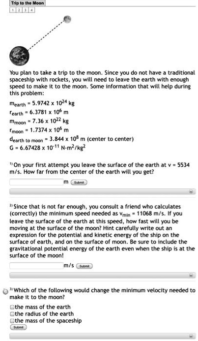 [GET ANSWER] trip lo the moon you plan to take trip to the moon since ...