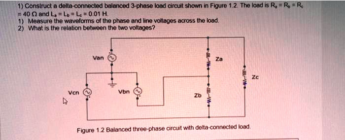 Solved Simulink Matlab 1 Construct Delta Connected Balanced Three Phase Load Circuit Shown