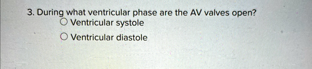 Ventricular Diastole Which Valves Are Open