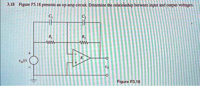 3.18 Figure P3.18 presents an op-amp circuit. Determine the ...