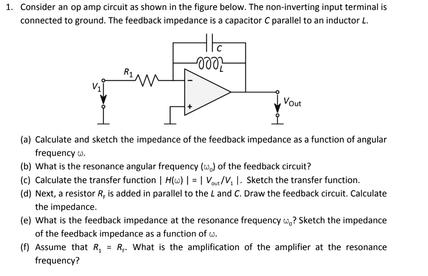 1 consider an op amp circuit as shown in the figure below the non ...