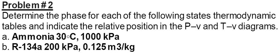 SOLVED: Problem #2: Determine the phase for each of the following ...