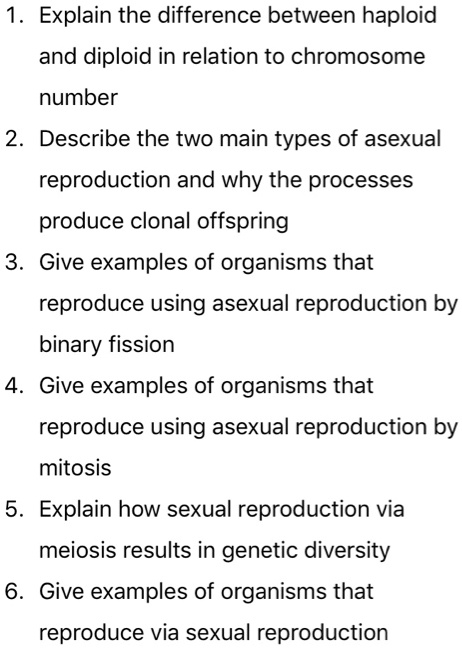 SOLVED: Explain the difference between haploid and diploid in relation ...