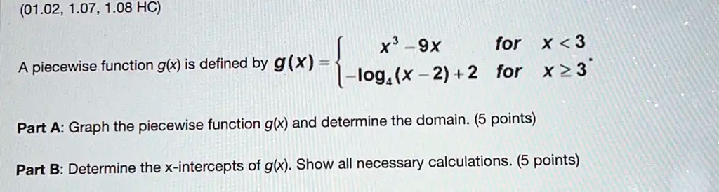 SOLVED: (01.02, 1.07, 1.08 HC) x' 9X for X