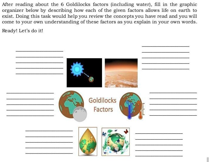 hope you can help me with this after reading about the 6 goldilocks ...