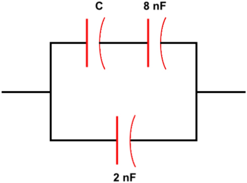 Solved The Equivalent Capacitance Of The Circuit Shown Is 6 Nanofarad