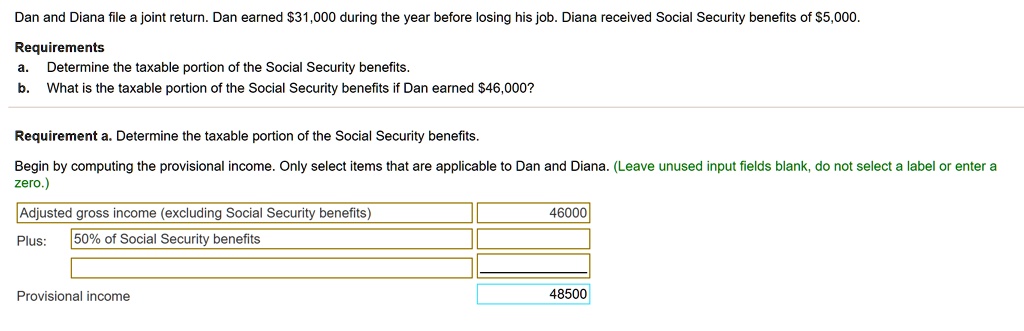 Provisional Benefits