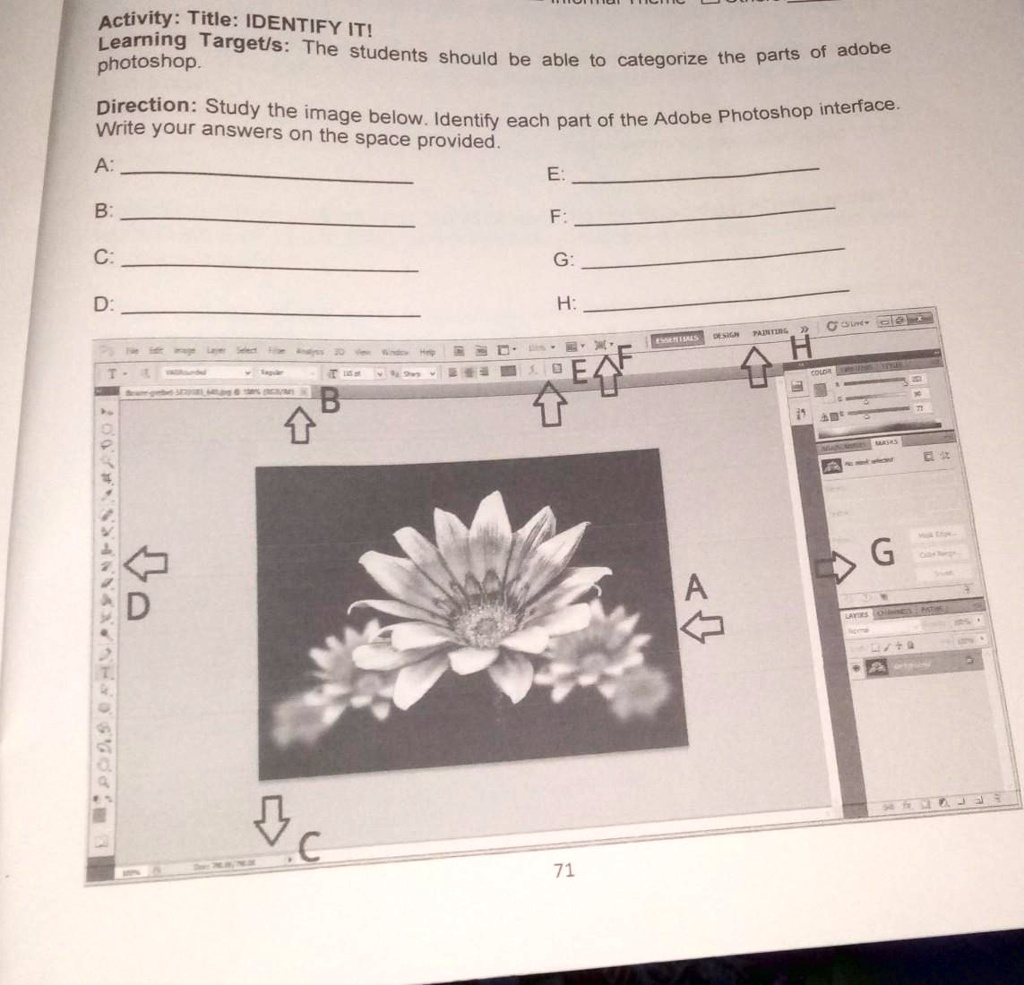 Activity: Title: IDENTIFY IT! Learning Target/s: The students should be ...