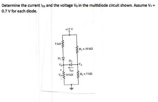 Solved Determine The Current Ipz And The Voltage Vo In The Multi Diode