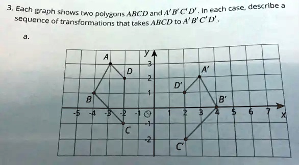 SOLVED: Each graph shows A' B' C' D' In each case; describe two ... SOLVED: Each graph shows A' B' C' D' In each case; describe two ...