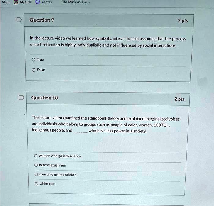 Question 9 2 pts In the lecture video we learned how symbolic ...