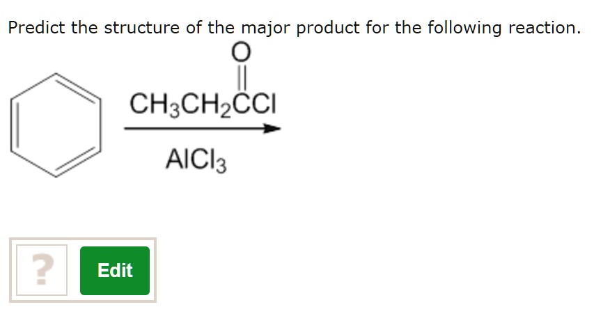 SOLVED: Predict the structure of the major product for the following ...