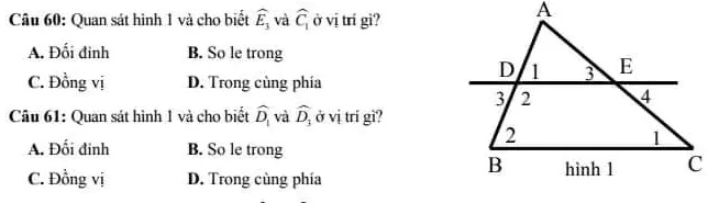 Solved Ciu 60 Quan Sat Hình VዠCho Biết E V € 0 VዠTrà Gì