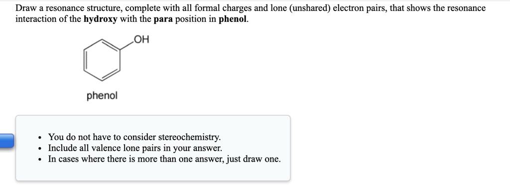 SOLVED: Draw a resonance structure, complete with all formal charges ... SOLVED: Draw a resonance structure, complete with all formal charges ...