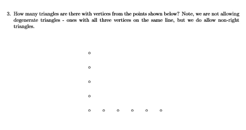 how many triangles are there with vertices from the points shown below ...