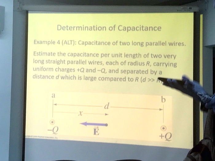 SOLVED: Determination of Capacitance Example 4 (ALT): Capacitance of ...