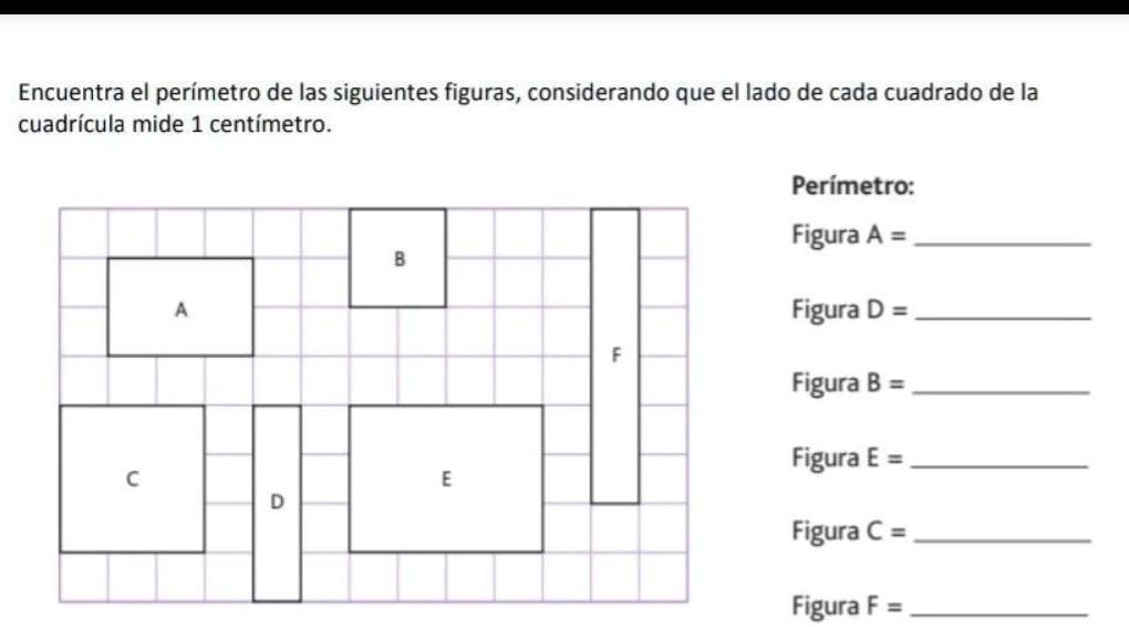 encuentra el perimetro de las siguientes figuras considerando que el ...