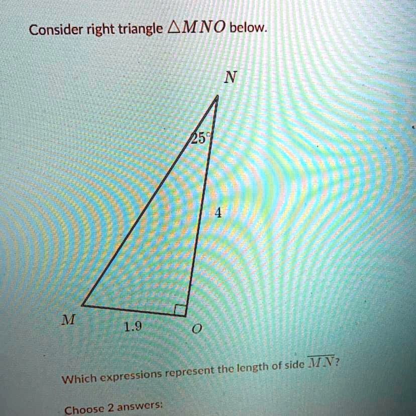 consider right triangle mno below which expression represents the ... consider right triangle mno below which expression represents the ...