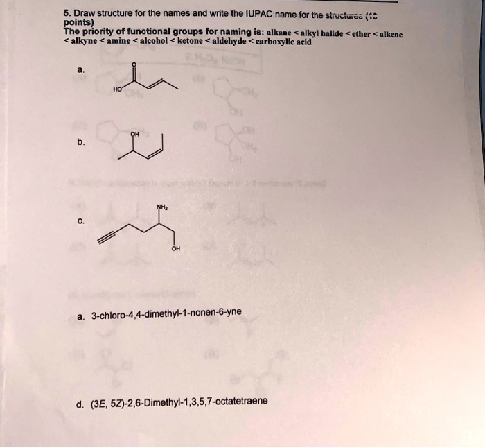 SOLVED Draw Structure For The Names And Write The IUPAC Name For The solved-draw-structure-for-the-names-and-write-the-iupac-name-for-the