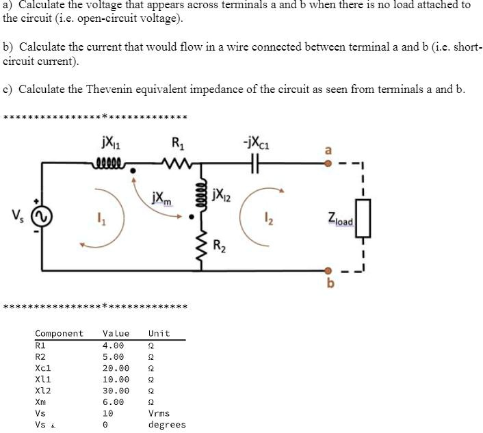SOLVED: a Calculate the voltage that appears across terminals a and b ...