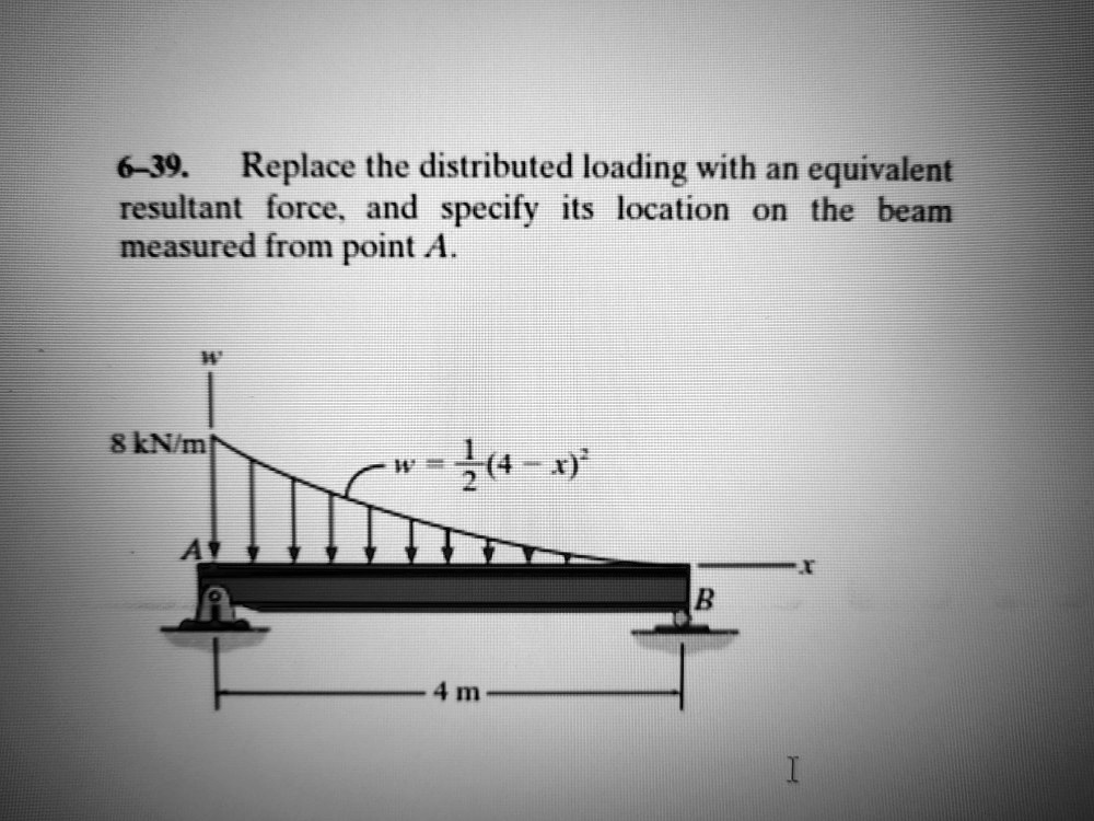 SOLVED:6-39. Replace the distributed loading with an equivalent ... SOLVED:6-39. Replace the distributed loading with an equivalent ...