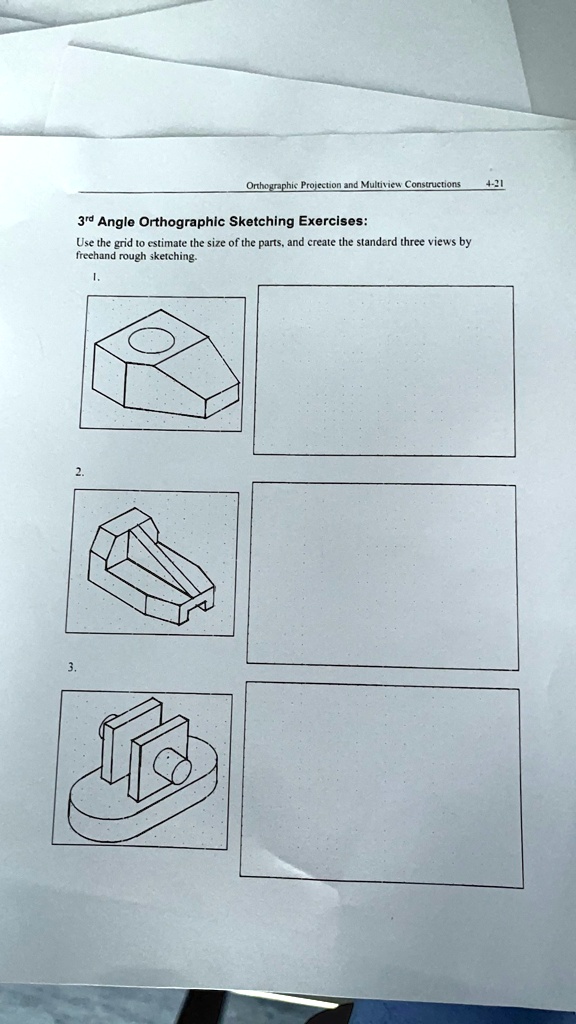 texts draw each of them and include the front view top view and side ...