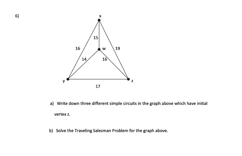 SOLVED: Write down three different simple circuits in the graph above ...
