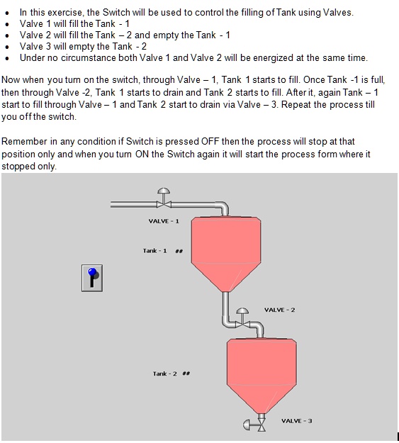 In this exercise, the Switch will be used to control the filling of ...