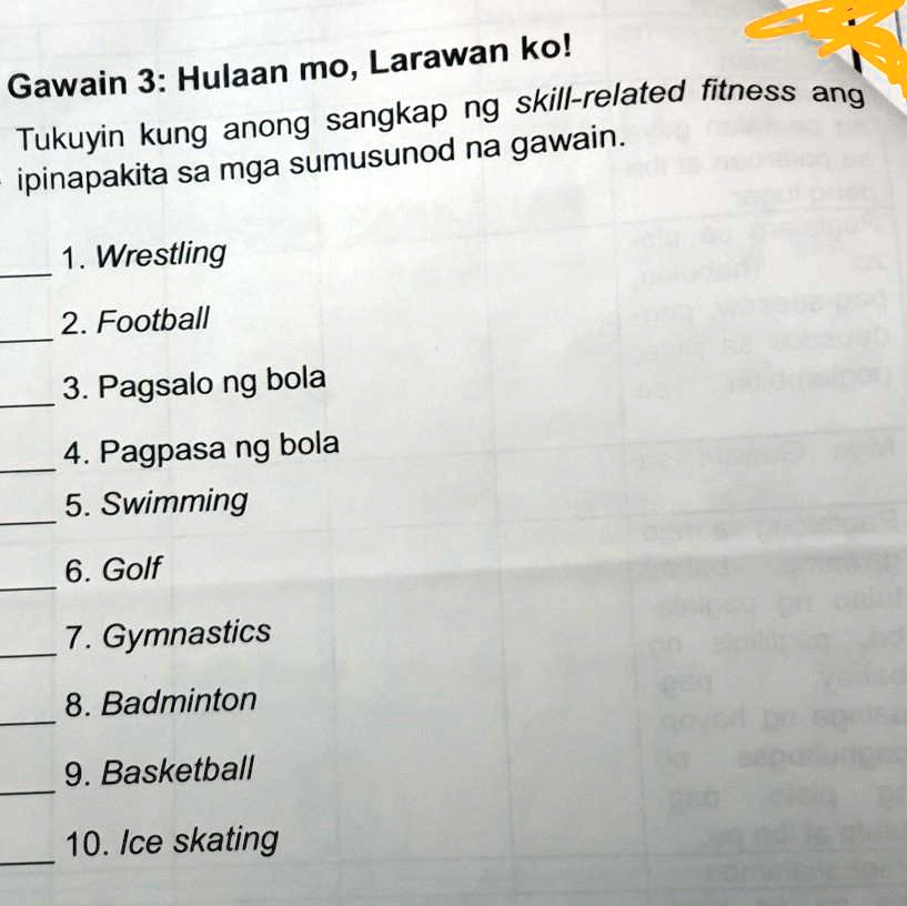 Help me, please. Help. Pasahan na po bukas. Mo, Larawan ko. Gawain 3 ...