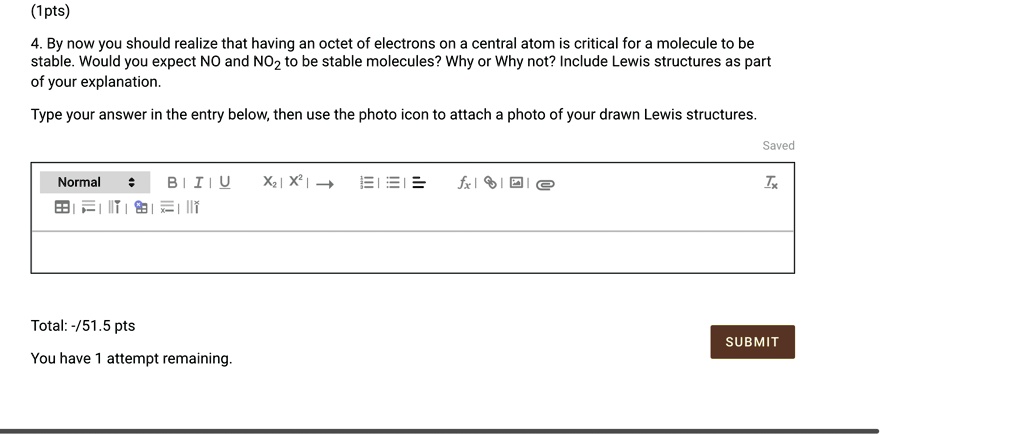 4. By now you should realize that having an octet of electrons on a ...