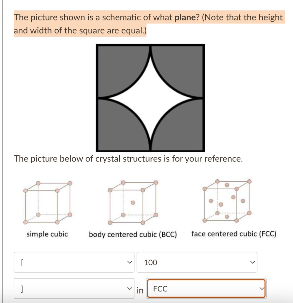 The picture shown is a schematic of which plane? (Note that the height ...