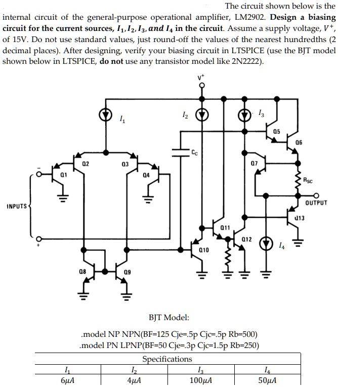 SOLVED: The circuit shown below is the internal circuit of the general ...