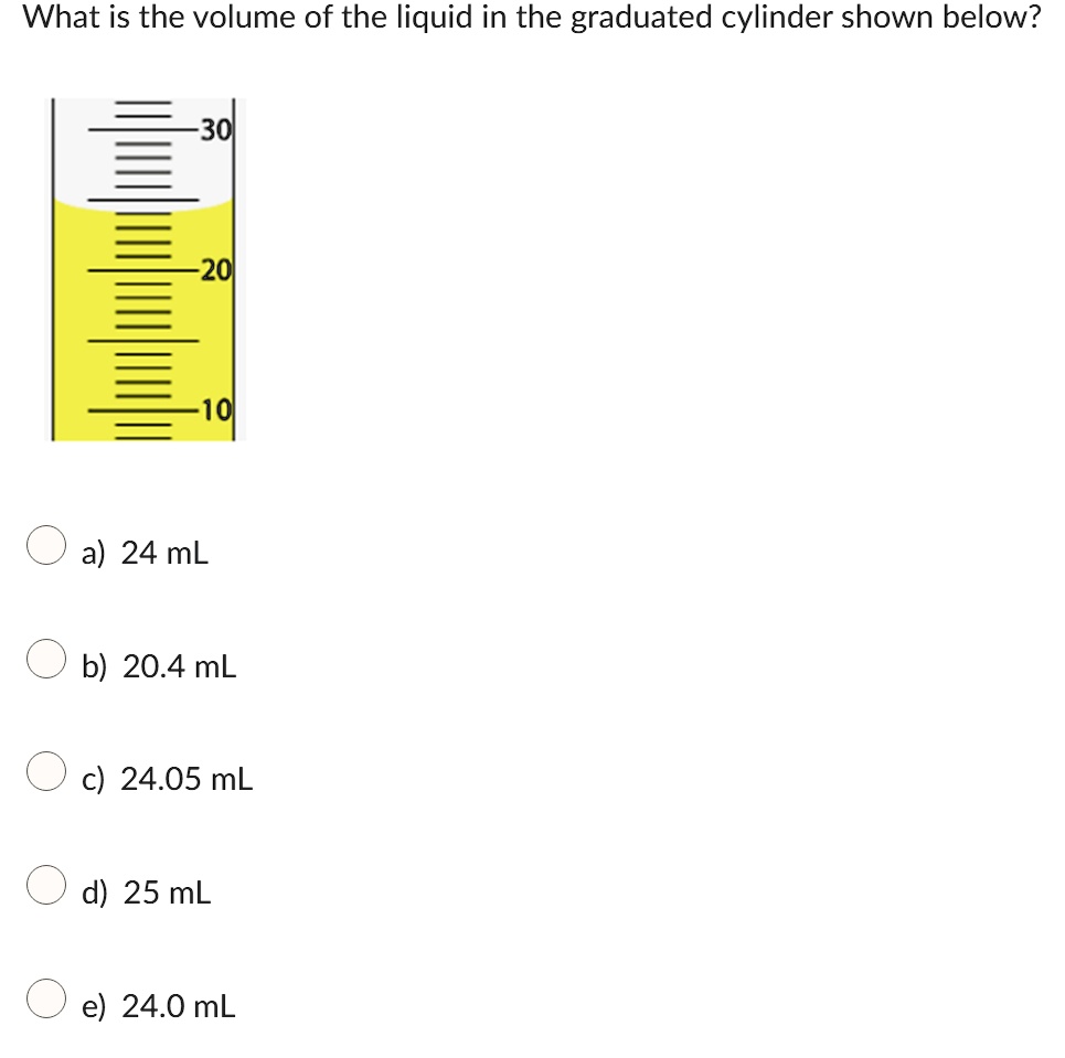 What Is The Volume In The Graduated Cylinder