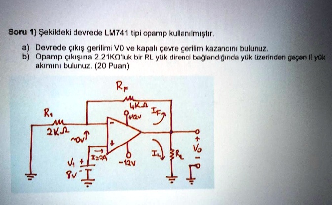 SOLVED: The LM741 type op-amp is used in the circuit shown in the figure. Find the output ...