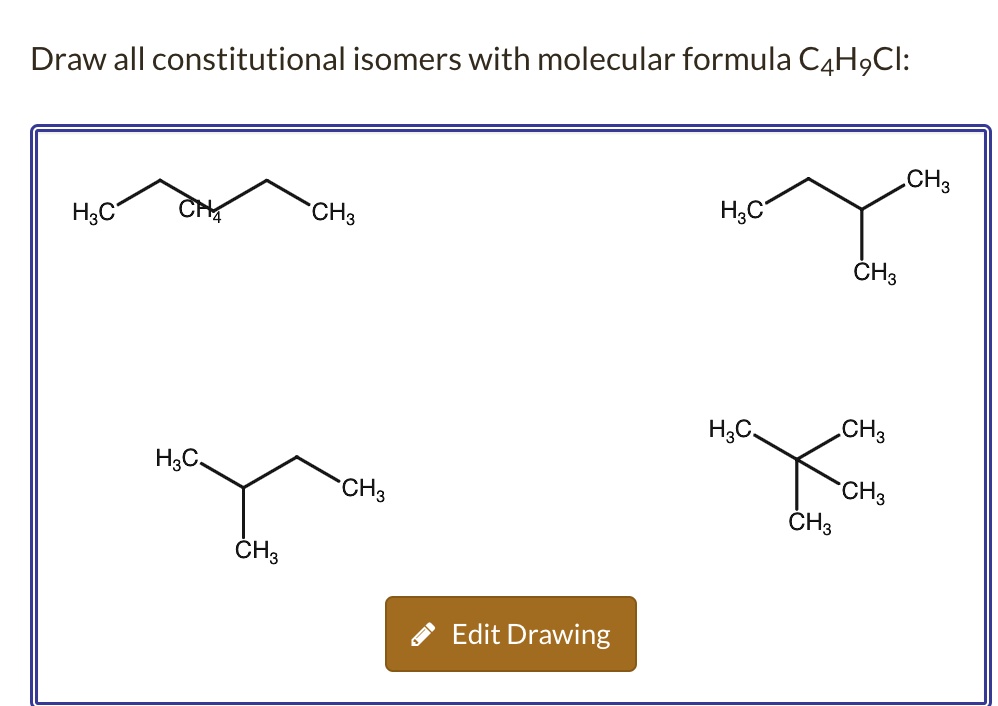 SOLVED: Texts: Draw all constitutional isomers with molecular formula ...