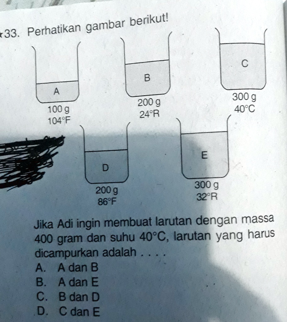 SOLVED: No. 33Pakai cara dan Rumus(Pembahasan)Jika Adi ingin membuat ...