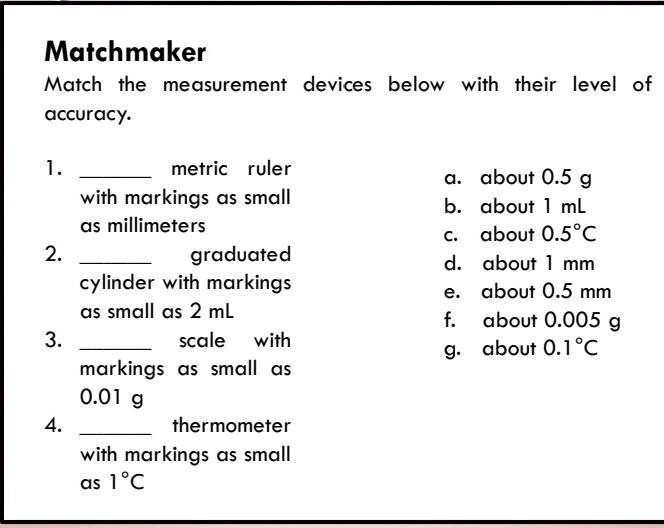 pahelpthank you matchmaker match the measurement devices below with ...
