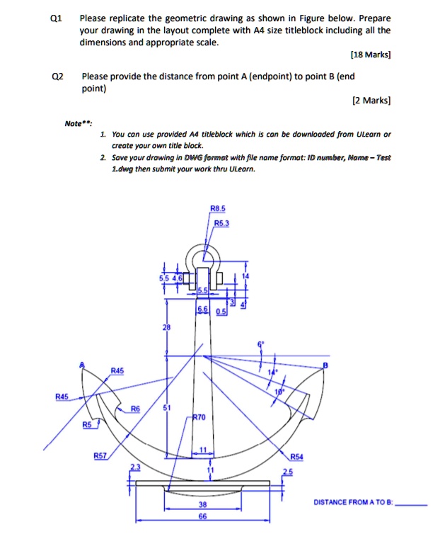 SOLVED: Please replicate the geometric drawing as shown in the figure ... SOLVED: Please replicate the geometric drawing as shown in the figure ...