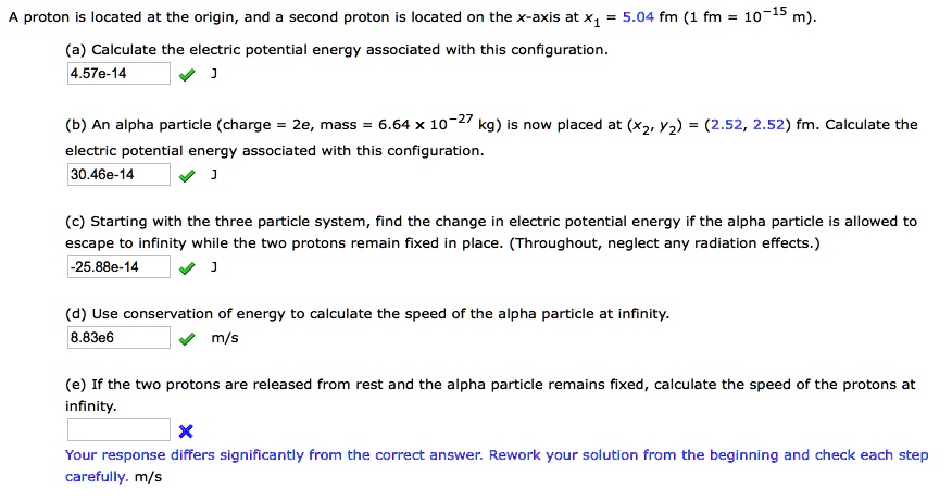 SOLVED:proton located at the origin, and second proton is located on ...