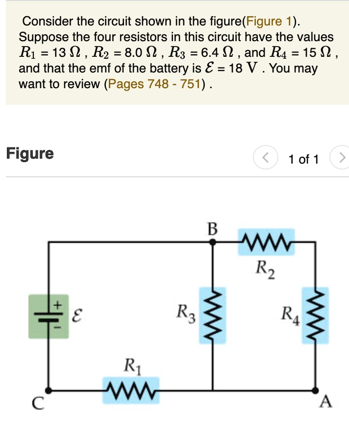 Solved 1 Find The Current Through Each Resistor Using The Rules For