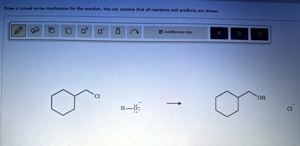 Draw a curved arrow mechanism for the reaction. You can assume that all reactants and products ...