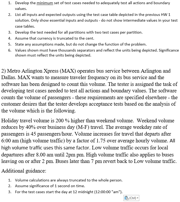 develop the minimum set of test cases needed to adeguately test all ...