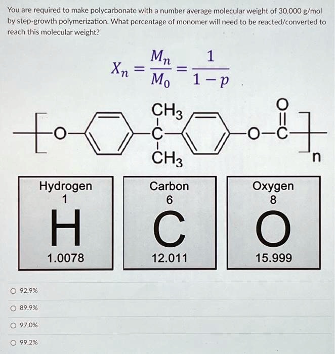 need done as soon as possible you are required to make polycarbonate ...