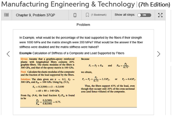 SOLVED: Manufacturing Engineering Technology I (7th Edition) Chapter 9 ...