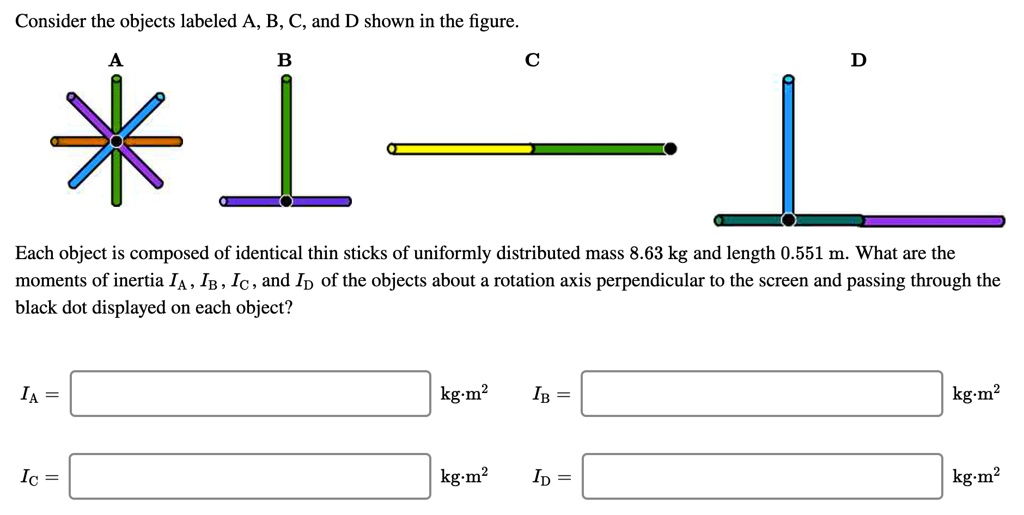 consider the objects labeled a b c and d shown in the figure 1 each object is composed of ...