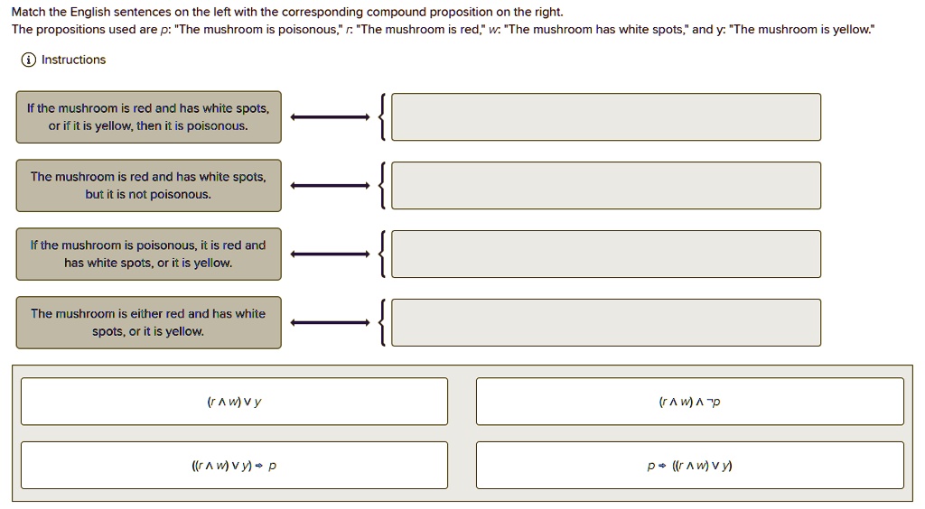 SOLVED: Match the English sentences on the left with the corresponding ...