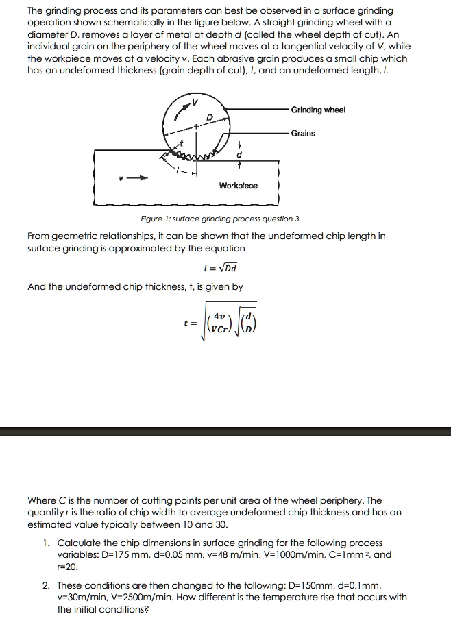 SOLVED: The grinding process and its parameters can best be observed in ...