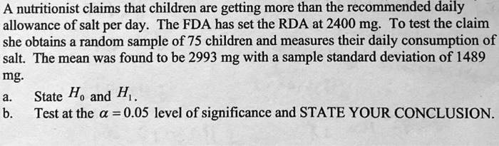 a nutritionist claims that children are getting more than the ...